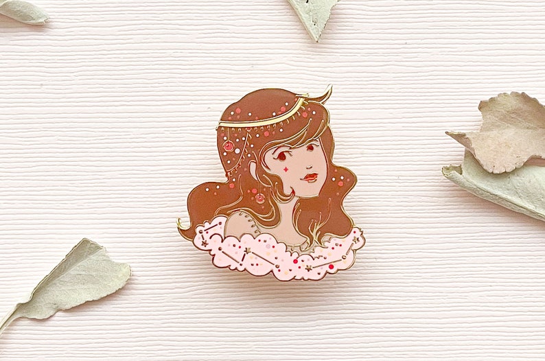 July Witch Ruby Enamel Pin - Etsy