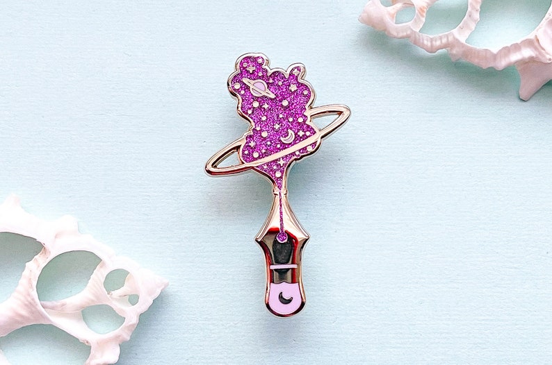 Inky Stars Enamel Pin - Etsy