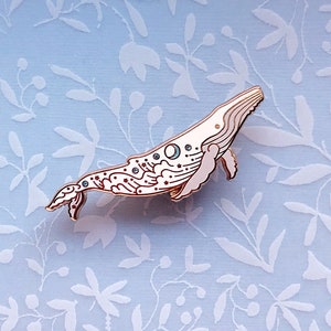 Star Surf Humpback Whale Enamel Pin (sea and Sky) - Etsy