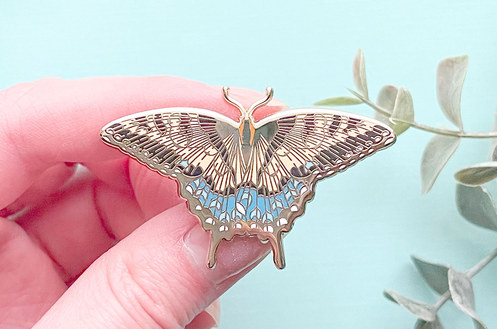 Eastern Tiger Swallowtail Butterfly Enamel Pin - Etsy