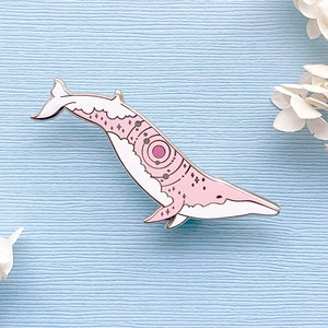 Antares Red Star Rice's Whale Enamel Pin - Etsy