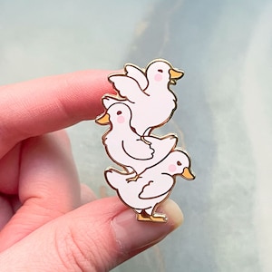 Cute Mini Ducks Quack Stack Enamel Pin - Etsy