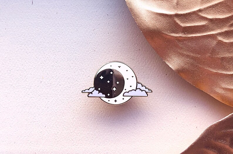 Moon Phase Enamel Pin | Etsy