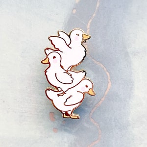 Cute Mini Ducks Quack Stack Enamel Pin - Etsy