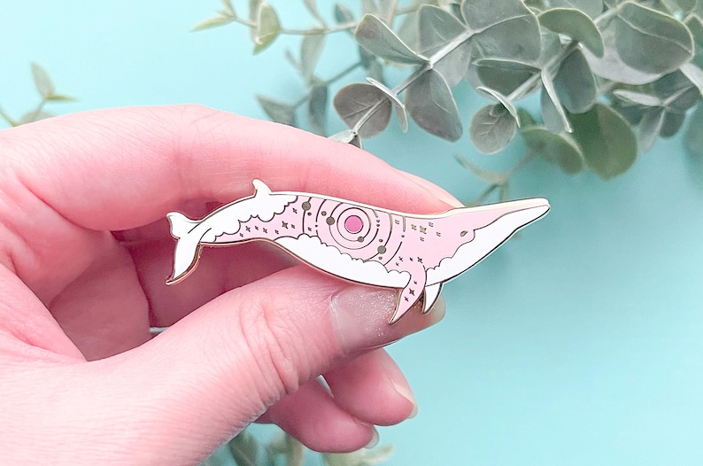 Antares Red Star Rice's Whale Enamel Pin - Etsy