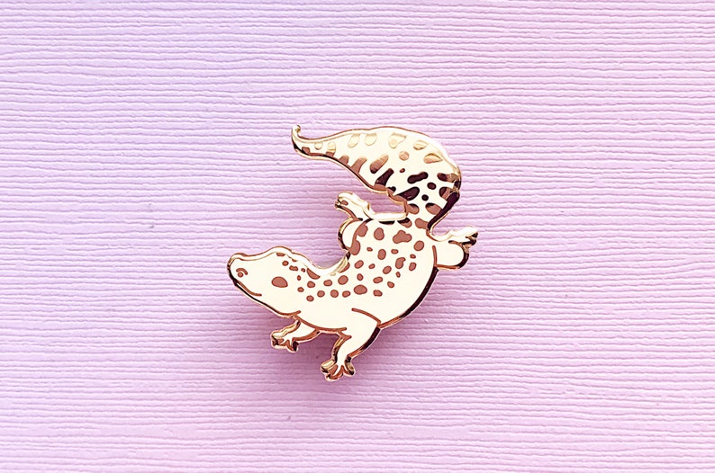 Chibi Leopard Gecko Enamel Pin - Etsy UK