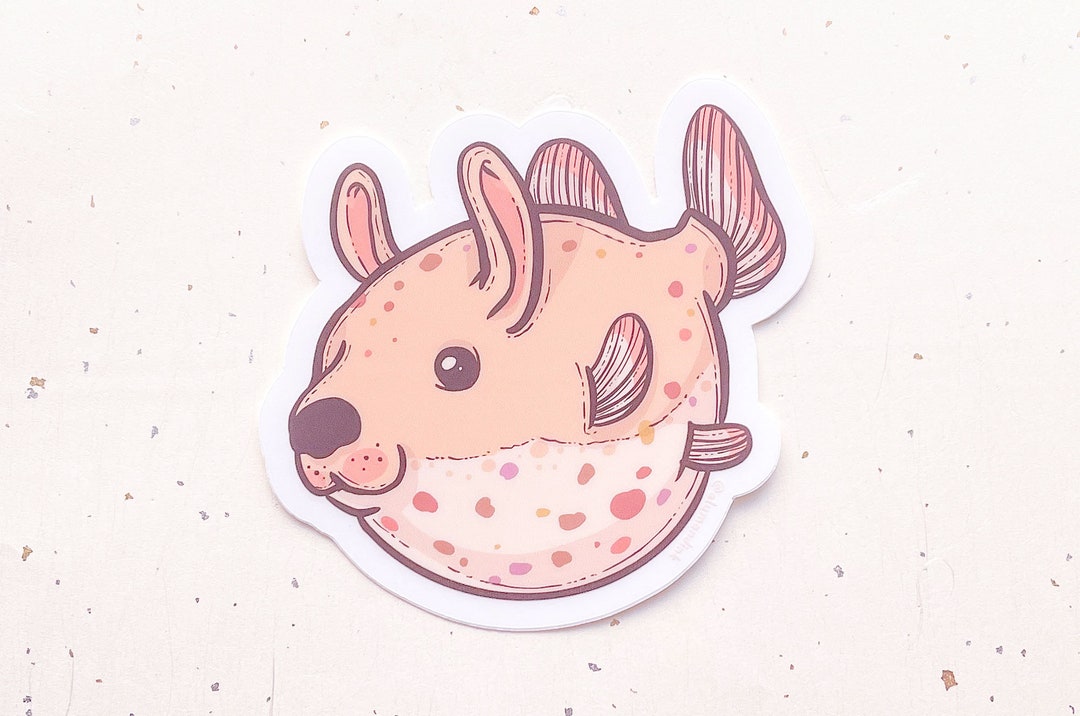 Pupperfish Puppy Pufferfish Clear Vinyl Sticker - Etsy