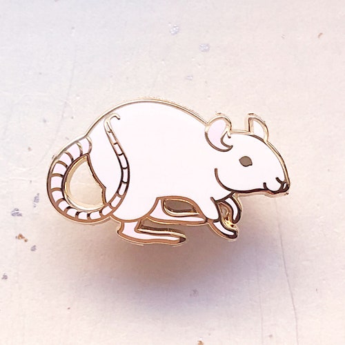 Lab Rat Enamel Pin | Etsy