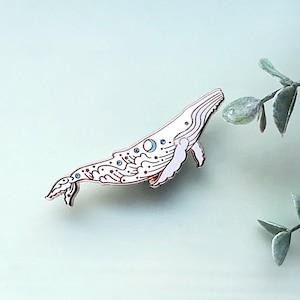 Star Surf Humpback Whale Enamel Pin (sea and Sky) - Etsy
