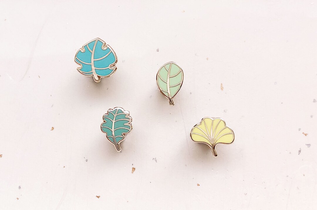 Mini Leaves Part One Board Filler Enamel Pin Set - Etsy