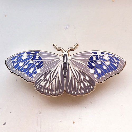 Blue Morpho Butterfly Enamel Pin - Etsy