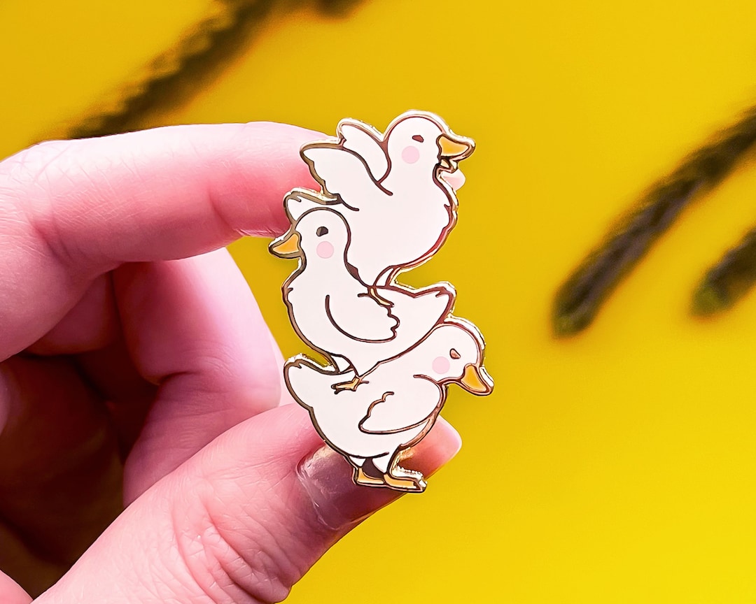 Cute Mini Ducks Quack Stack Enamel Pin - Etsy