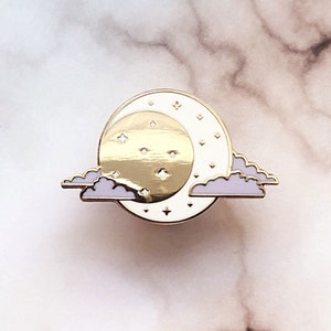 Moon Phase Enamel Pin | Etsy