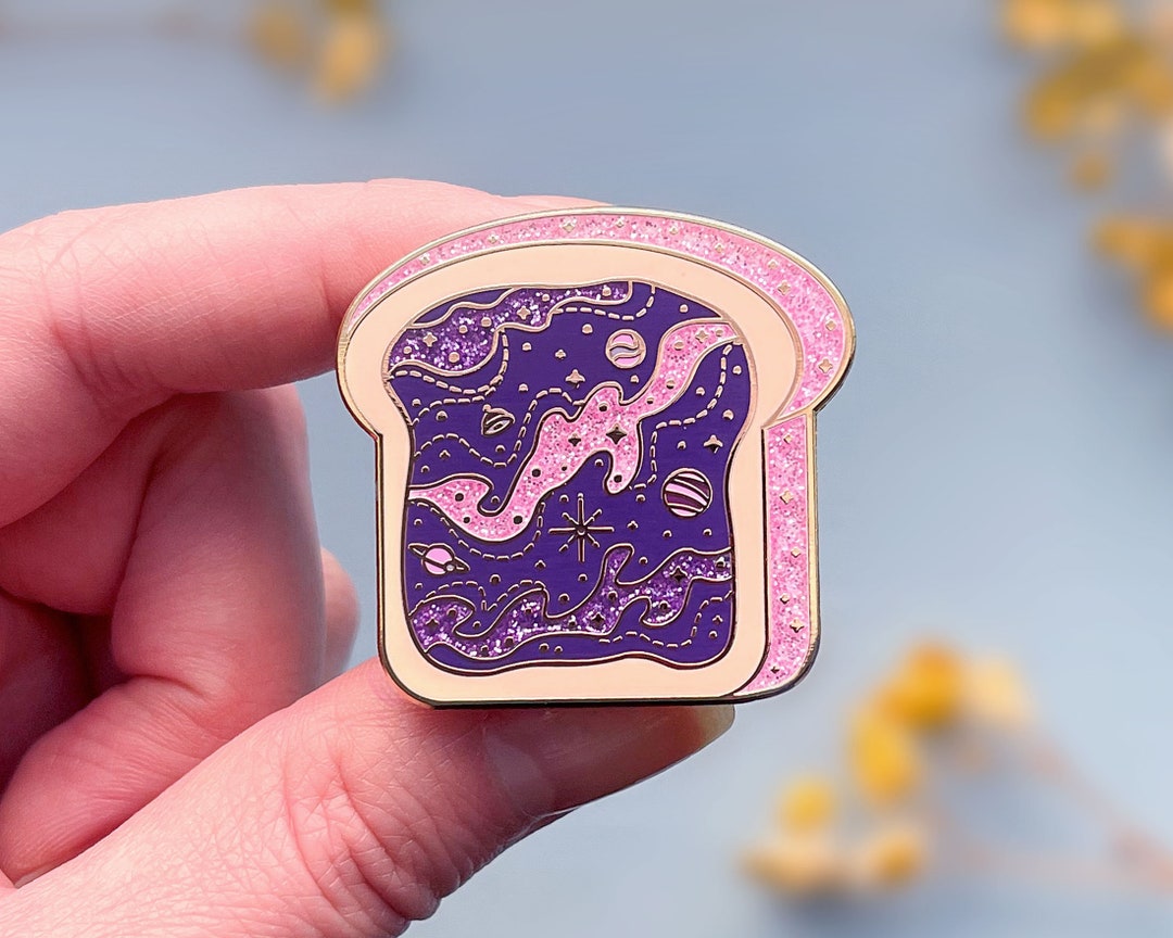 Space Toast Galaxy Enamel Pin - Etsy