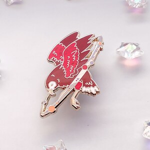 Cosmic Hawk Enamel Pin - Etsy