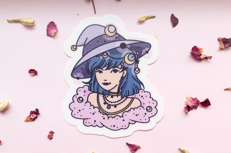Alexandrite June Star Witch Clear Vinyl Sticker | Etsy