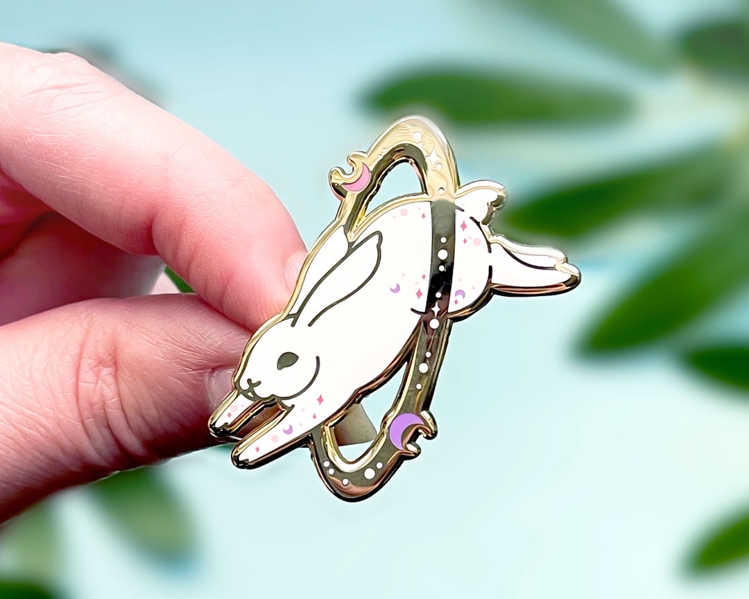 Cosmic Rabbit Enamel Pin - Etsy
