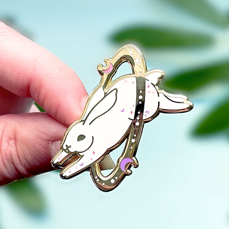 Rabbit Pin - Etsy
