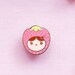 Strawberry Girl Enamel Pin - Etsy