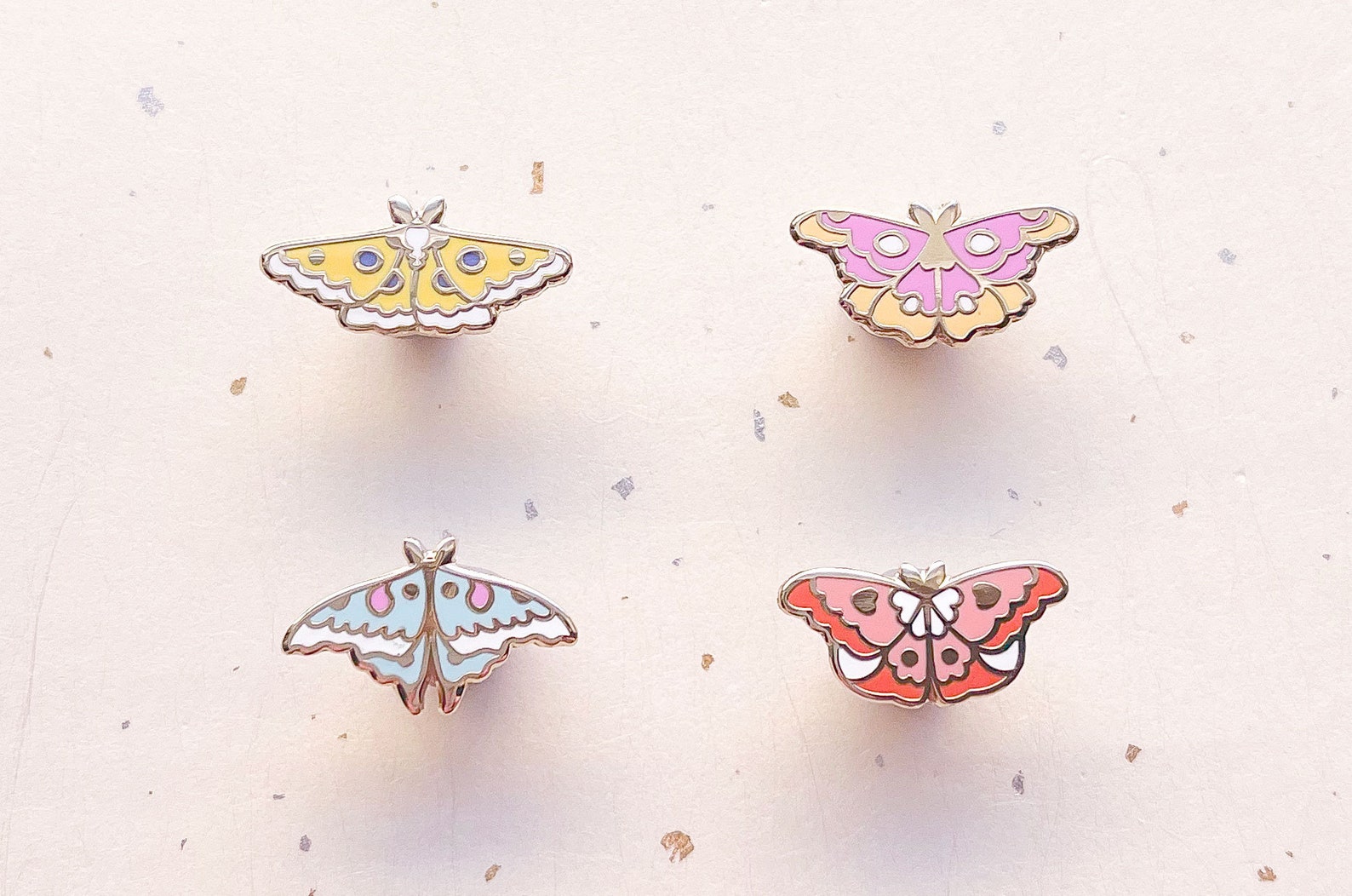 Mini Moths Board Filler Enamel Pin Set - Etsy