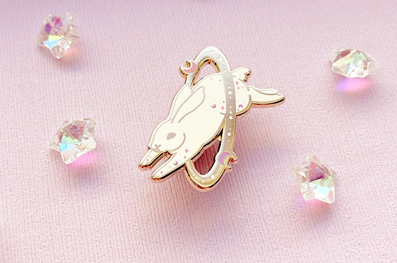 Cosmic Rabbit Enamel Pin - Etsy