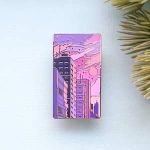 Halcyon Sunset Enamel Pin - Etsy