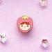 Strawberry Girl Enamel Pin - Etsy