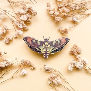 Death's Head Hawkmoth Enamel Pin - Etsy