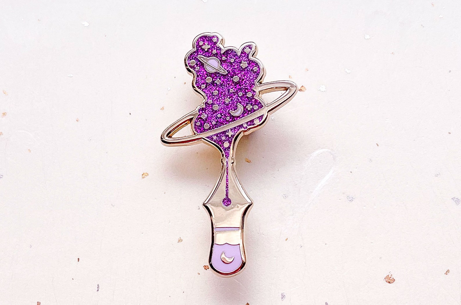 Inky Stars Enamel Pin - Etsy