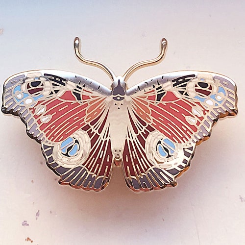 African Bluewing Butterfly Enamel Pin - Etsy