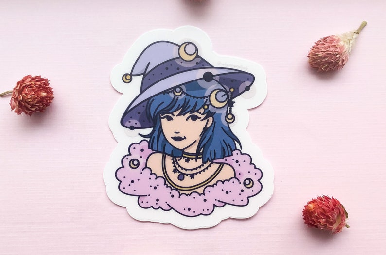 Alexandrite June Star Witch Clear Vinyl Sticker | Etsy