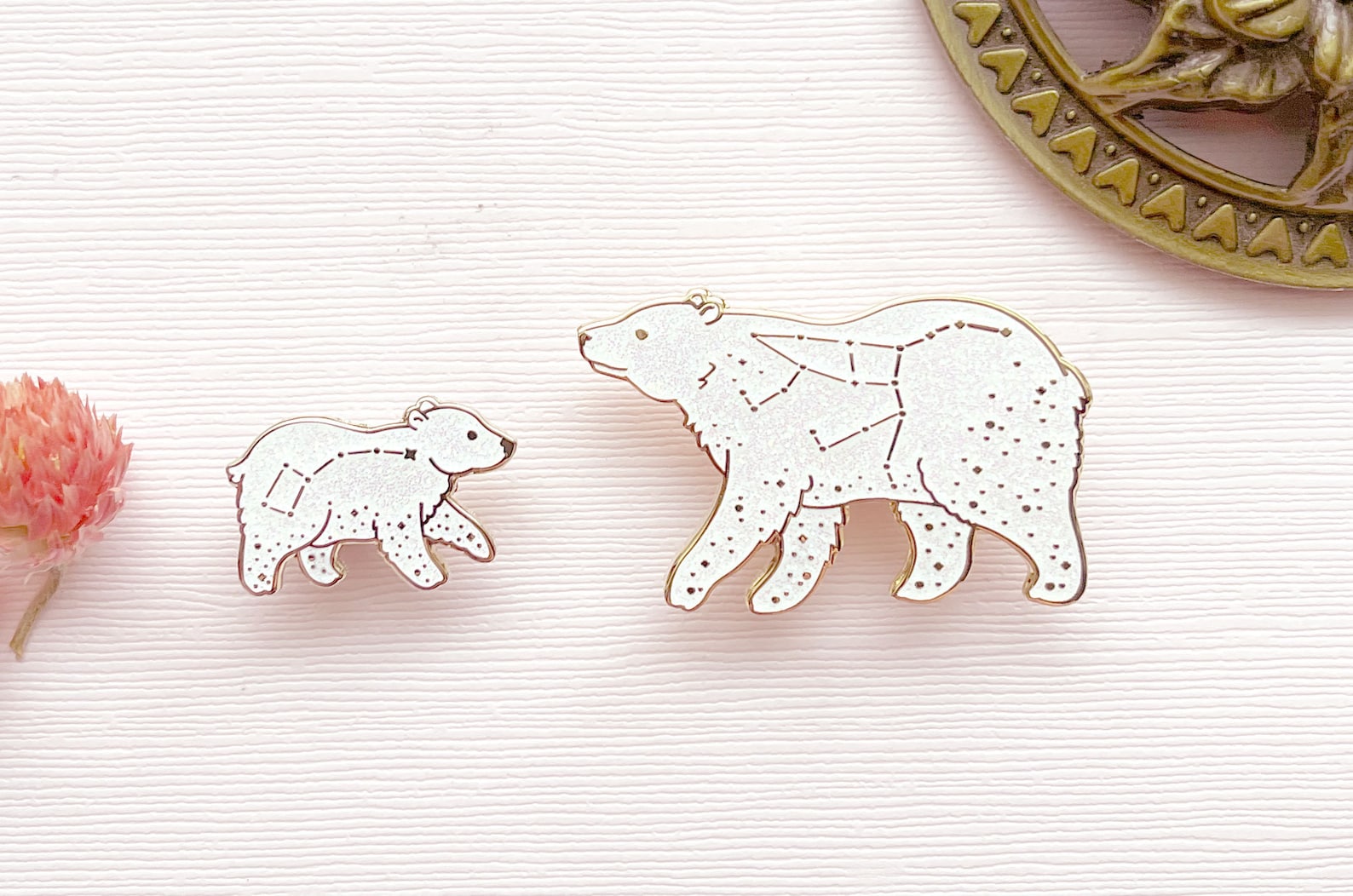 Ursa Major and Ursa Minor Enamel Pin Set - Etsy