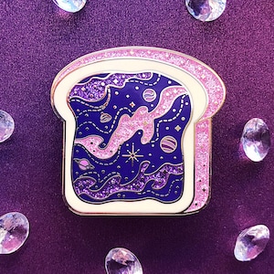 Space Toast Galaxy Enamel Pin - Etsy
