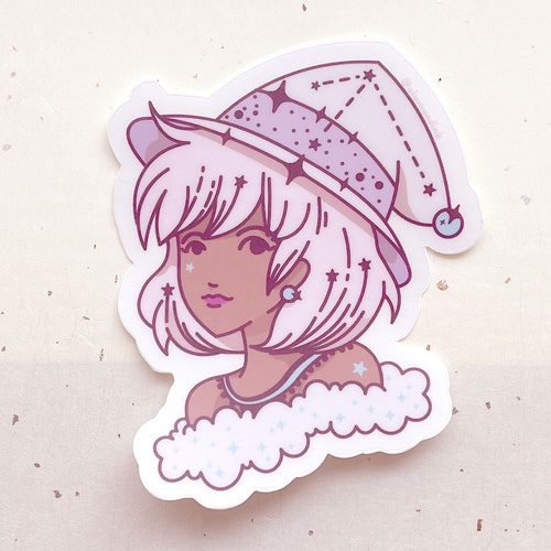 Ruby July Star Witch Clear Vinyl Sticker - Etsy