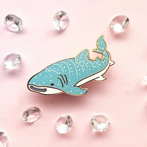 Happy Whale Shark Enamel Pin - Etsy