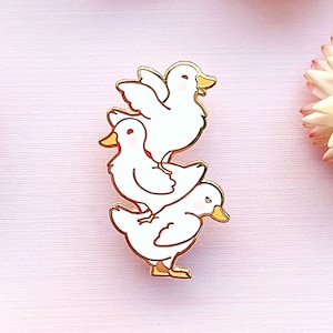 Cute Mini Ducks Quack Stack Enamel Pin - Etsy