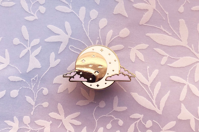 Moon Phase Enamel Pin | Etsy