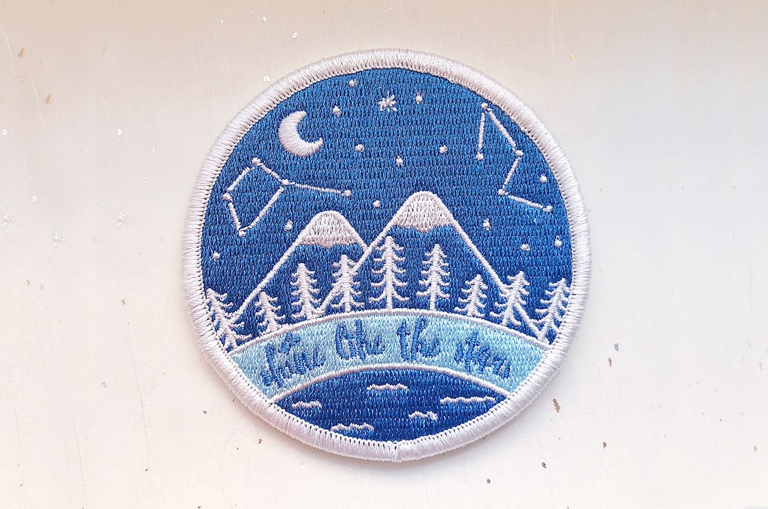 Starry Night Sky Embroidered Patch - Etsy