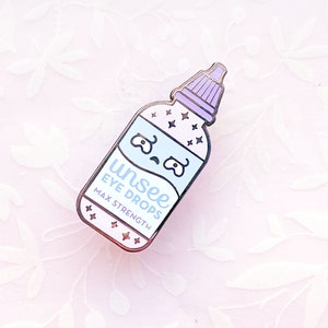 Unsee This Eye Drops Internet Joke Enamel Pin - Etsy