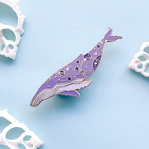 Orbital Humpback Space Whale Enamel Pin - Etsy