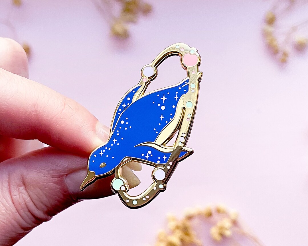 Cosmic Penguin Enamel Pin - Etsy