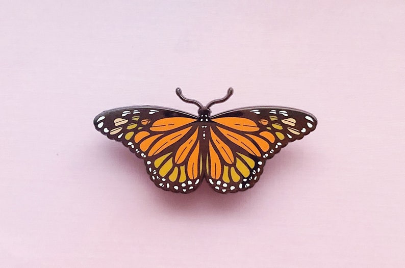 Monarch Butterfly Enamel Pin - Etsy