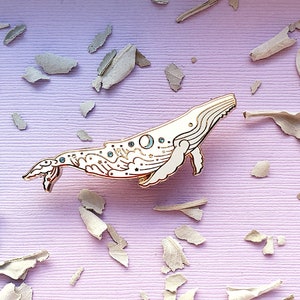 Star Surf Humpback Whale Enamel Pin (sea and Sky) - Etsy