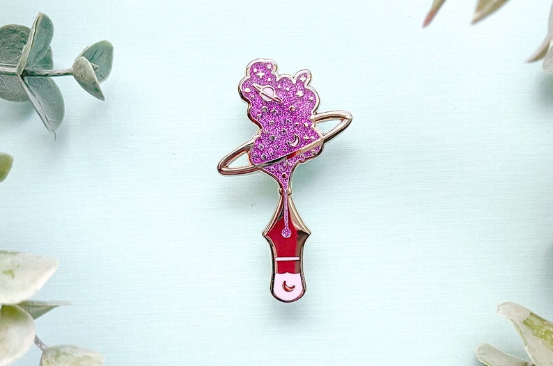 Inky Stars Enamel Pin - Etsy
