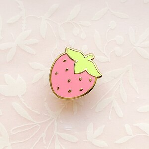 Mini Cute Strawberry Berry Fruit Enamel Pin - Etsy