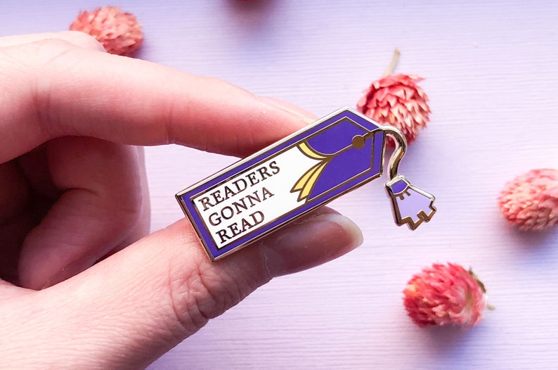 Readers Gonna Read Bookmark Enamel Pin | Etsy