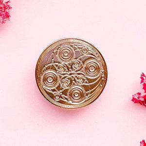 Crop Circles Gold Plated Pin - Etsy