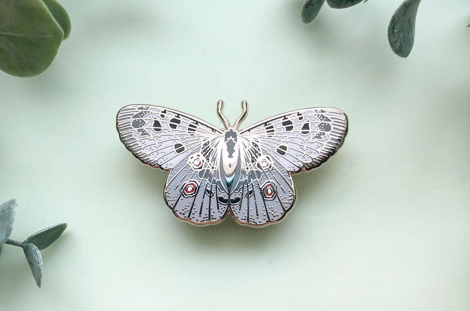 Mountain Apollo Butterfly Enamel Pin - Etsy