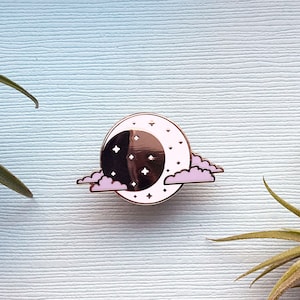 Moon Phase Enamel Pin - Etsy
