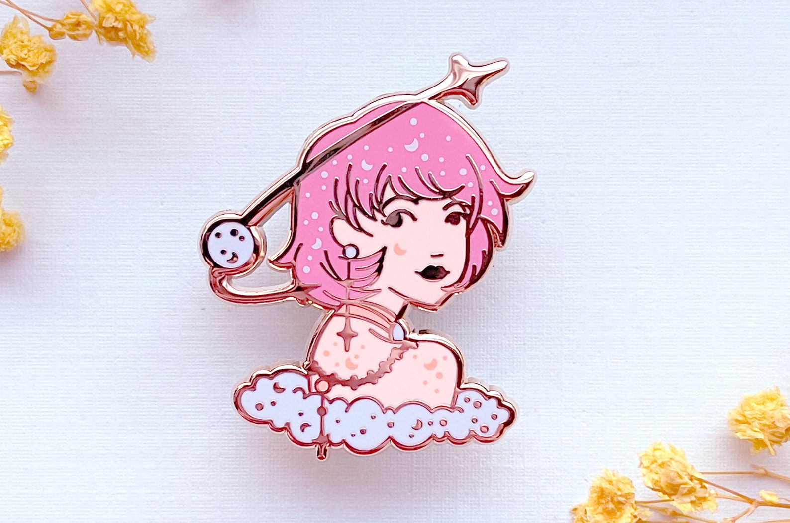 March Witch Aquamarine Enamel Pin - Etsy